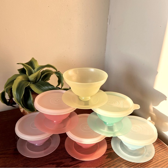 Tupperware | Kitchen | Vintage Pastel Tupperware Dessert Pudding ...